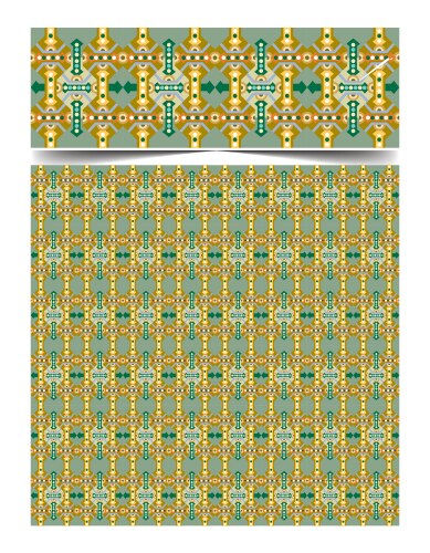 Seamless moroccan pattern background with flowers Vector Image