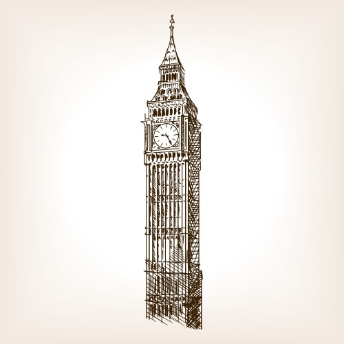 Big Ben Sketch Vector Images (over 590)