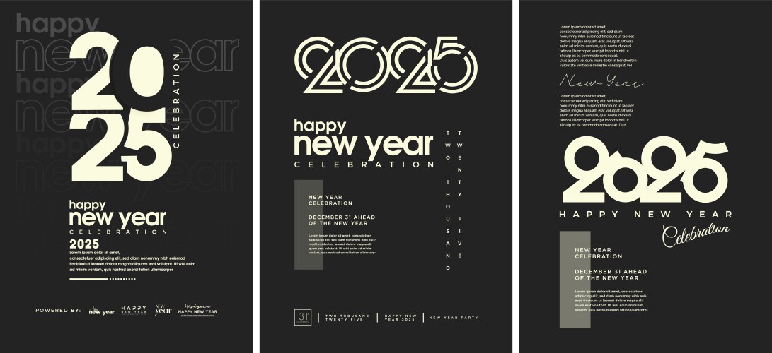 2025 annual report template layout design Vector Image