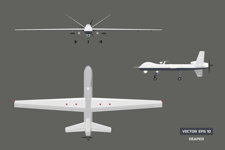 Airplane top view set Royalty Free Vector Image