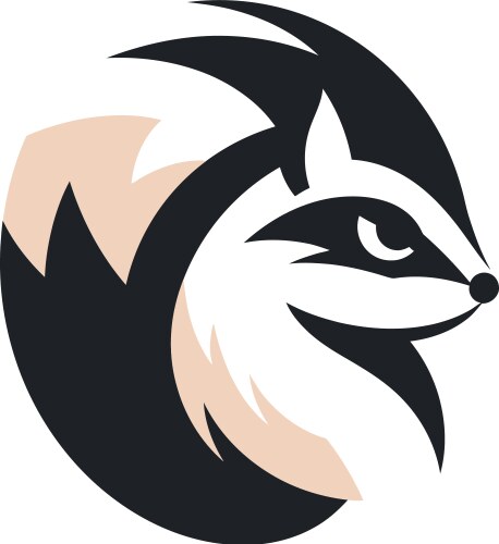 Chipmunk logo for branding Royalty Free Vector Image