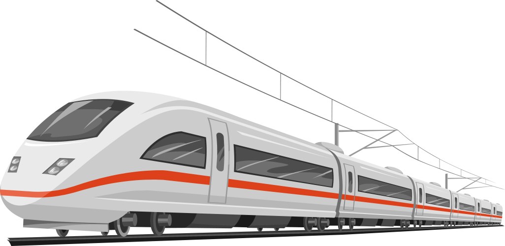 Fast train Royalty Free Vector Image - VectorStock