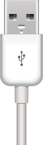 Usb cable socket set Royalty Free Vector Image