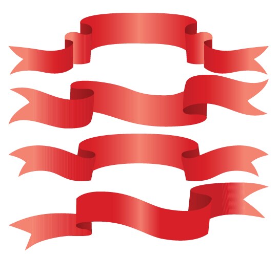 Winding ribbon heraldic symbol for decoration Vector Image