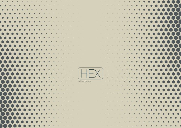 3d abstract geometric wave hex halftone pattern Vector Image