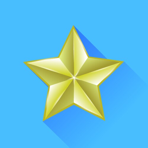 Single Gold Star Vector Images (over 3,400)