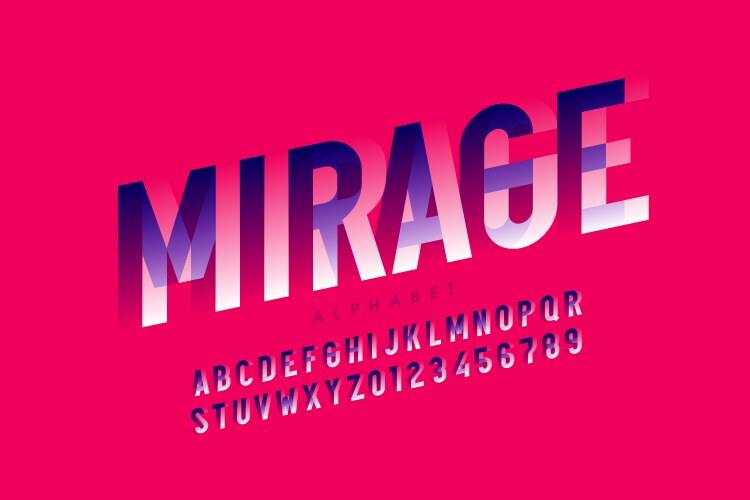 Science fiction style font alphabet letters Vector Image