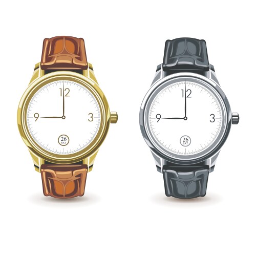 Watch cartoon Royalty Free Vector Image - VectorStock