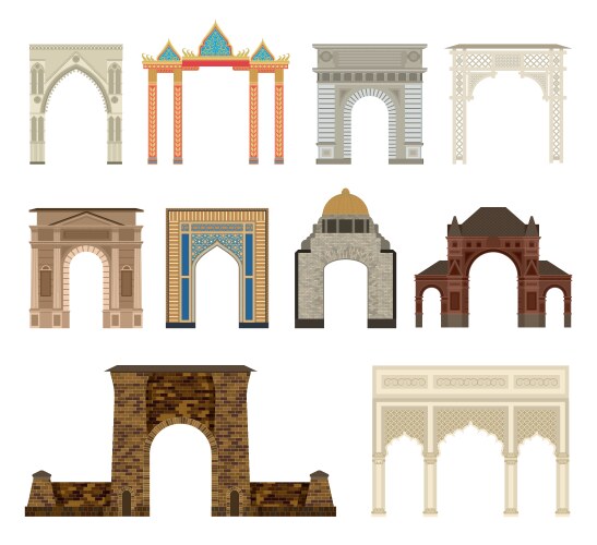 Arch in the arabic style Royalty Free Vector Image