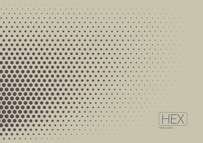 3d abstract geometric wave hex halftone pattern Vector Image