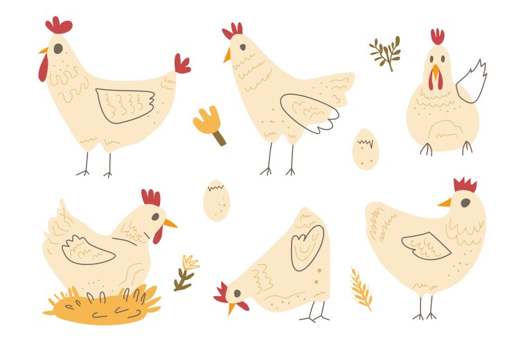 Cute Chicken Clipart