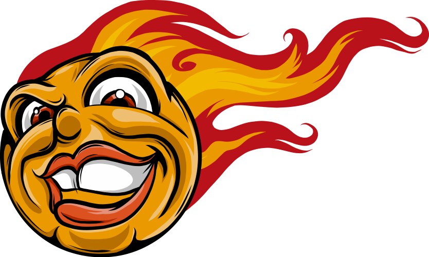 Emoji Fire Emoticon Face Vector Images (over 720)