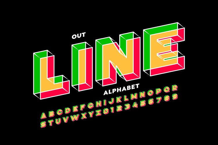 Alphabet Letters Outline Vector Images (over 42,000)