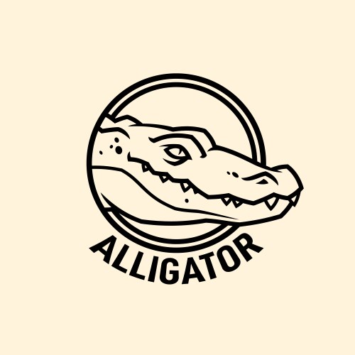 Alligator Outline Vector Images (over 2,200)