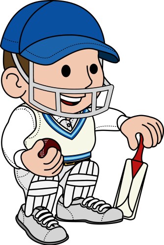 Retro cricket icon Royalty Free Vector Image - VectorStock