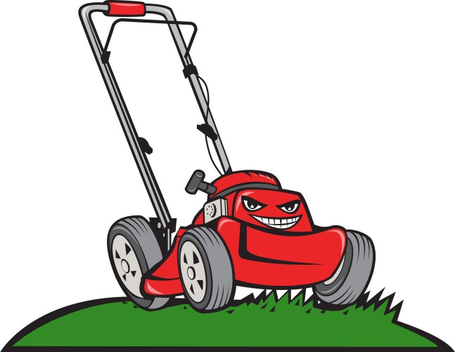 Lawn Mower Royalty Free Vector Image Vectorstock