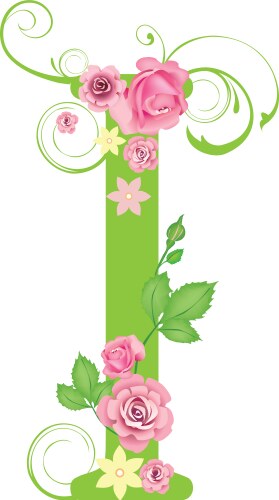 Letter i Royalty Free Vector Image - VectorStock