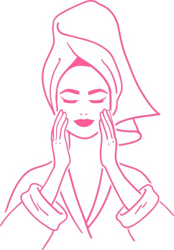 Modern beauty woman and nature logo Royalty Free Vector