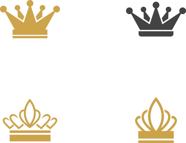 Royal Crown Logo Template – Royalty-Free Vector | VectorStock