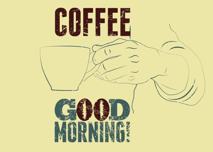 Weekend morning poster Royalty Free Vector Image