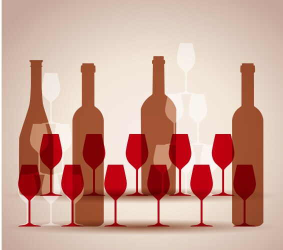 Decorations red grapes natural background Vector Image