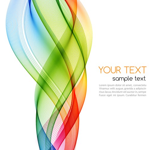 Abstract color wave Royalty Free Vector Image - VectorStock