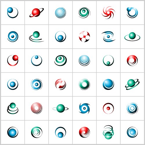 Design elements set Royalty Free Vector Image - VectorStock