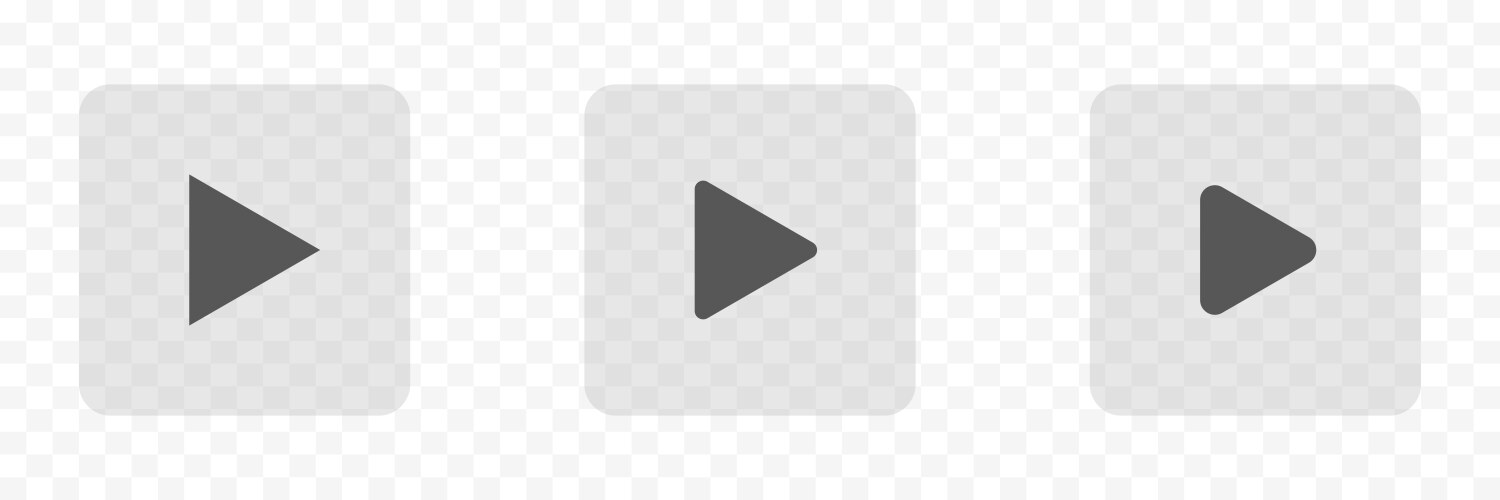 White Play Button Transparent