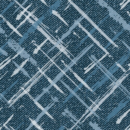 Blue denim pattern with grunge paint brush strokes