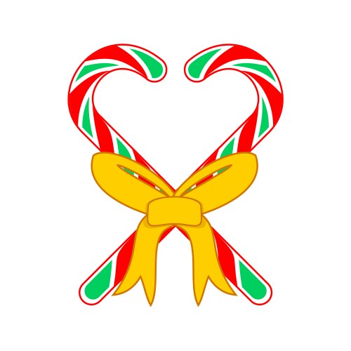 Festive christmas candy cane Royalty Free Vector Image
