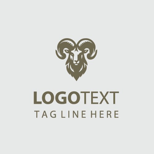 Ram logo Royalty Free Vector Image - VectorStock