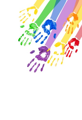 Hand print Royalty Free Vector Image - VectorStock