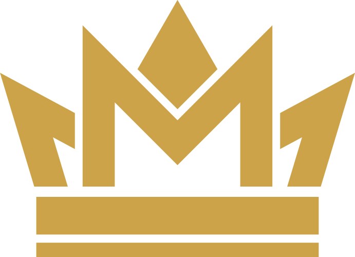 Crown logo template icon Royalty Free Vector Image