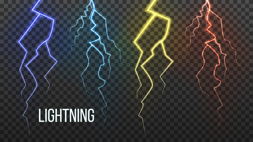 Lightning flash bolt Royalty Free Vector Image