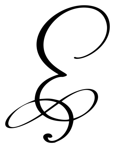 Cursive E Vector Images (over 140)