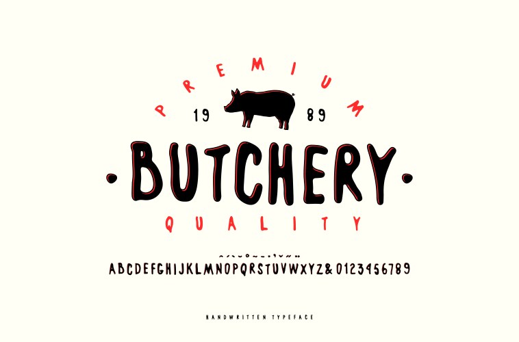 Butcher logo Royalty Free Vector Image - VectorStock