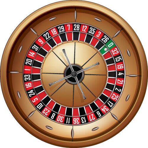 American roulette wheel Royalty Free Vector Image