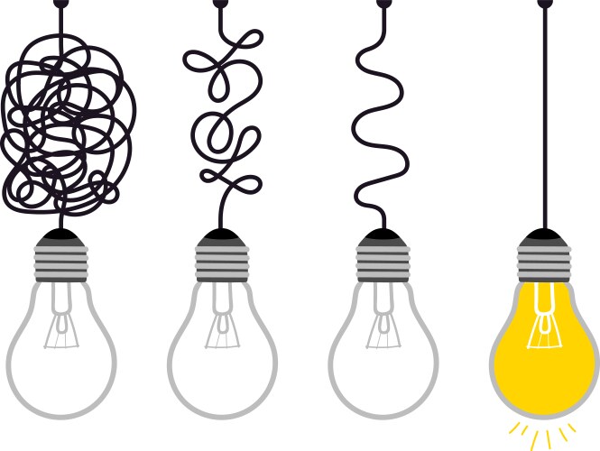 Process steps business concept Royalty Free Vector Image