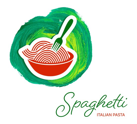 Italian spaghetti Royalty Free Vector Image - VectorStock