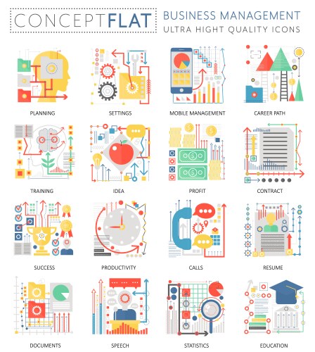 Business management background Royalty Free Vector Image