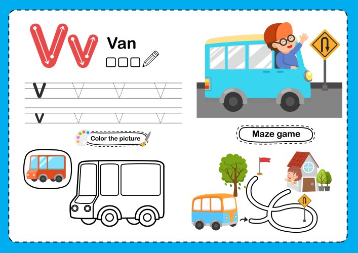 Isolated alphabet letter v van Royalty Free Vector Image