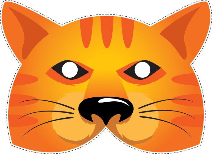 Cat with angry expression Royalty Free Vector Image