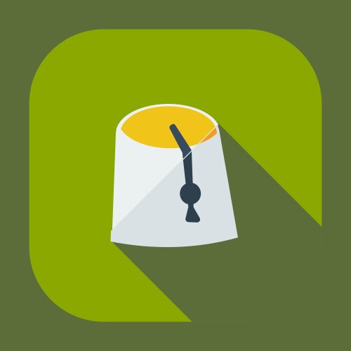 Flat modern design with shadow icons arabic cap Vector Image
