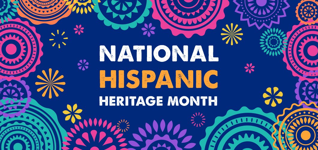 Hispanic heritage month web banner poster Vector Image