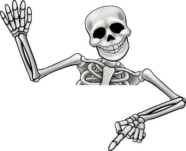 Skeleton doodle clipart Royalty Free Vector Image