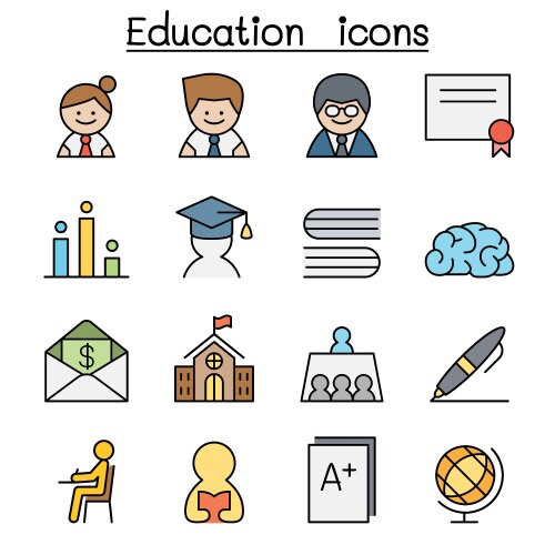 Learn color Royalty Free Vector Image - VectorStock