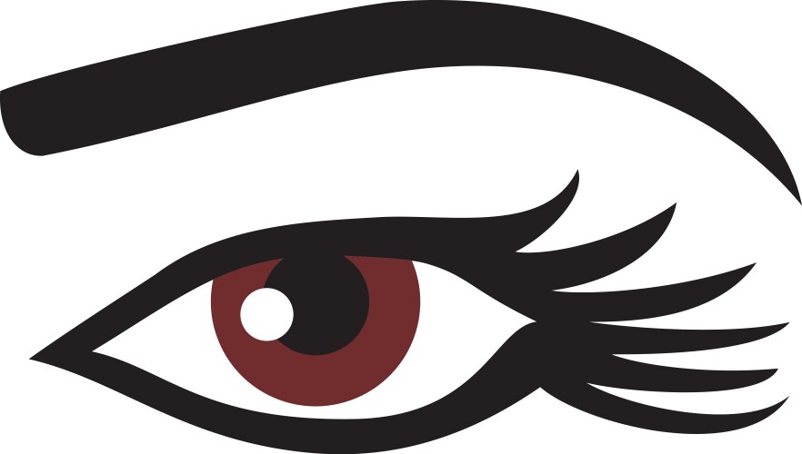 Woman eyes Royalty Free Vector Image - VectorStock