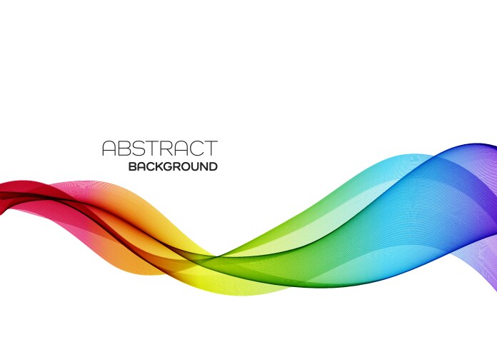 Abstract background with waves and lines Vector Image