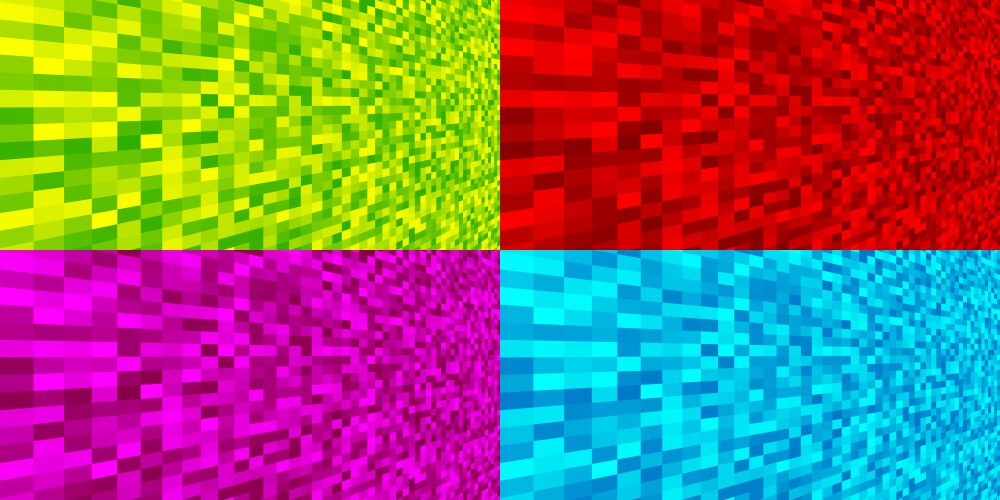Seamless colorful pixel art noise texture Vector Image