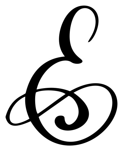 Letter E In Cursive 1,000+ Cursive Letter E Stock Illustrations,
